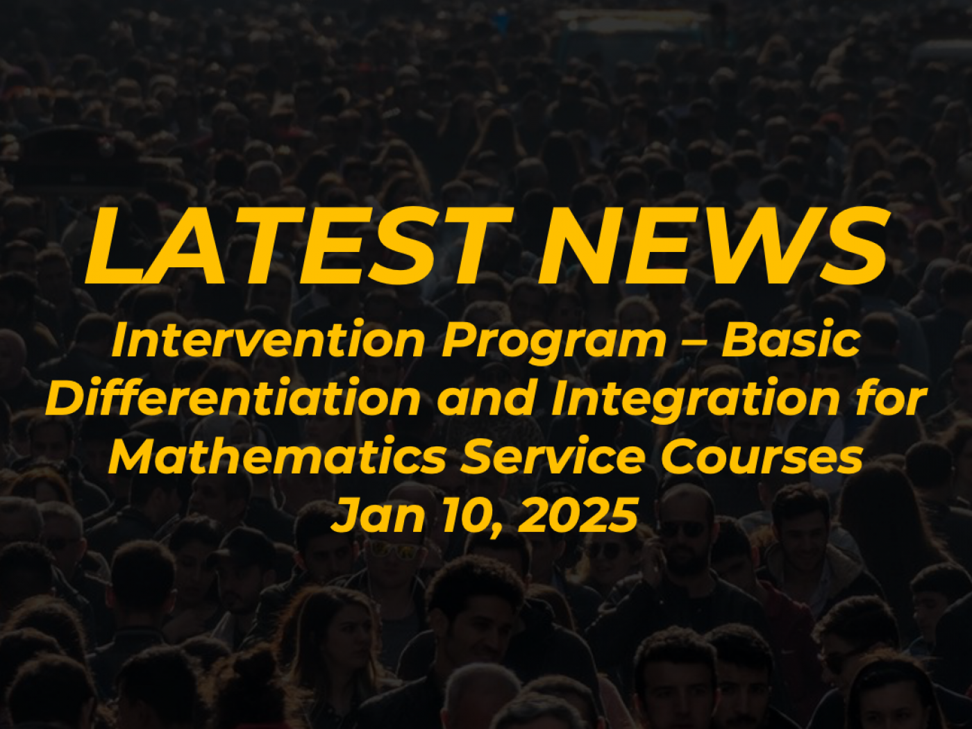 Centre for Mathematical Sciences - Intervention Program - Basic ...